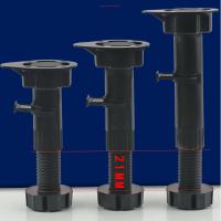 China 10cm 12cm 15cm Adjustable Plastic Furniture Foot for sale