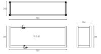 China SGS Living Room Decro Aluminum Wall Shelf Combination for sale