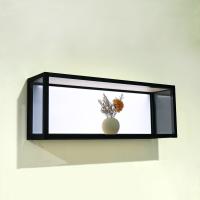 China 810x200x298mm Aluminum Luminous Cube Wall Shelf For Living Room Decor for sale