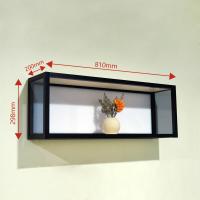 China 810x200x298mm Aluminum Luminous Cube Wall Shelf For Living Room Decor for sale