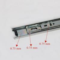 China 40mm Stainless Steel Plated Ball Bearing Drawer Slides for sale