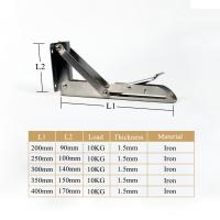China 250mm Triangle Iron Folding Shelf Brackets For Furniture Industry for sale