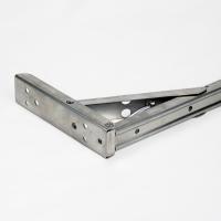 China 350mm Brushed Stainless Steel Fold Down Desk Brackets for sale