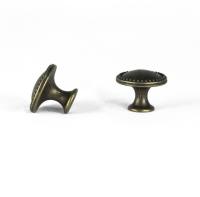 China 25mm Vintage Zinc Alloy Round Bronze Cabinet Knobs for sale
