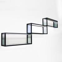 China Floating Simple Wall Shelf Aluminum Structural Frame For Living Room for sale