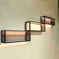 China Floating Simple Wall Shelf Aluminum Structural Frame For Living Room for sale