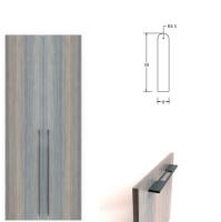 China 800mm Golden Aluminum Cabinet Long Handles For Wardrobe for sale