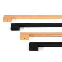 China 12 Inch Aluminum Golden Wardrobe Door Handles Hardware for bedroom for sale