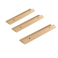 China OEM 15cm Golden Aluminium Door Pull Kitchen Handles For Drawer for sale