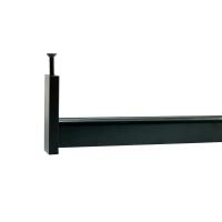 China SGS Chrome Finish Black 3m Rod Rails For Wardrobe for sale