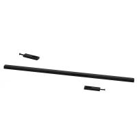 China SGS Chrome Finish Black 3m Rod Rails For Wardrobe for sale