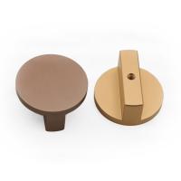 China 45mm Modern Gold Aluminum Cabinet Knobs Wardrobe Drawer Door Handles for sale