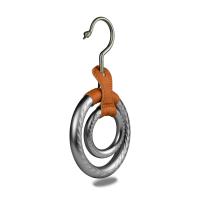 China Silver Color Furniture Hardware Fittings Metal Circle Scarf Display Hanger for sale