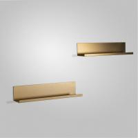 China OEM Customized Aluminum Book Wall Shelf Decorative Black Metal Floating Shelves for sale