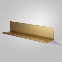China OEM Customized Aluminum Book Wall Shelf Decorative Black Metal Floating Shelves for sale