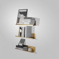 China OEM Customized Aluminum Book Wall Shelf Decorative Black Metal Floating Shelves for sale