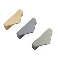 China OEM Customized Golden Aluminum Cabinet Handles 60mm For Furniture Door for sale