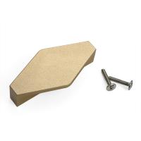 China Custom Rhombus Gold Kitchen Cupboard Handles For Home Hardware for sale