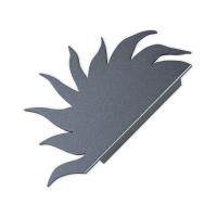 China Aluminum Pewter Cabinet Pulls Decorative Cairo Sun Shaped kitchen cupboard handles for sale