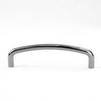 China Hollowed Essential Matte Black Alloy Metal cabinet door handles furniture pulls for sale