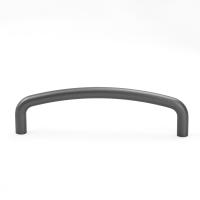 China Hollowed Essential Matte Black Alloy Metal cabinet door handles furniture pulls for sale