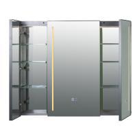 China Modern Italian Bathroom Wall Cabinet Import LED Mirror Bathroom Vanity Cabinet for sale