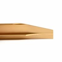 China Gold J Shape Aluminium Edge Pulls Modern Cabinet Finger Pulls Metal For Library for sale