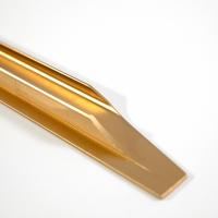 China Gold J Shape Aluminium Edge Pulls Modern Cabinet Finger Pulls Metal For Library for sale