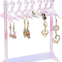 China Acrylic Creative Dazzling Triangle Jewelry Rack Hanger Elegant Accessories Storage Earrings Necklaces Jewelry Storage Rack for sale
