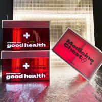 China High Quality Large Capacity Custom Acrylic Medical Box Modern Rectangle Design Double Storage Medical Box for sale