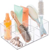 China Modern Custom Transparent Acrylic Storage Box for Cosmetics Rectangle Divided Storage Multifunctional Injection Plastic for sale