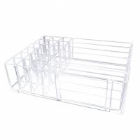 China Wholesale Price Acrylic Lipstick and Nail Polish Rack Transparent Beauty Skincare Desktop Storage Box for sale