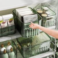 China Large Capacity Acrylic Storage Box Transparent Luxury Desktop Organizer for Snacks Debris Light Luxury Household Storage Basket for sale