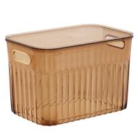 China Large Capacity Acrylic Storage Box Transparent Luxury Desktop Organizer for Snacks Debris Light Luxury Household Storage Basket for sale