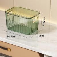China Large Capacity Acrylic Storage Box Transparent Luxury Desktop Organizer for Snacks Debris Light Luxury Household Storage Basket for sale