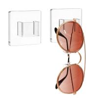 China Transparent Acrylic Sunglasses Rack Single Tier Standing Type for Home Bedroom Office Living Room Use Easy Installation for sale