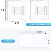 China Transparent Acrylic Sunglasses Rack Single Tier Standing Type for Home Bedroom Office Living Room Use Easy Installation for sale