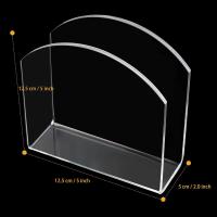 China Custom U-Shaped Transparent Acrylic Napkin Holder for Weddings Parties and Restaurants for Coffee Shops and Kitchen Use for sale
