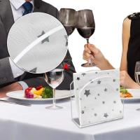 China Custom U-Shaped Transparent Acrylic Napkin Holder for Weddings Parties and Restaurants for Coffee Shops and Kitchen Use for sale