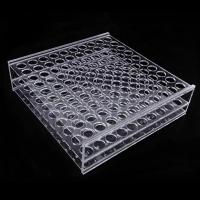 China Custom Transparent Acrylic Test Tube Rack Laboratory Sample Centrifuge Tube Reagent Storage Rack Pot Use for sale