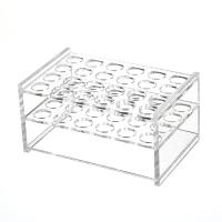 China Custom Transparent Acrylic Test Tube Rack Laboratory Sample Centrifuge Tube Reagent Storage Rack Pot Use for sale