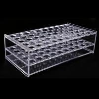 China Custom Transparent Acrylic Test Tube Rack Laboratory Sample Centrifuge Tube Reagent Storage Rack Pot Use for sale