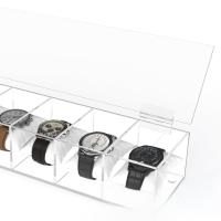 China Custom Acrylic Watch Box Pmma Gift Box Acrylic Jewelry Case Hanging Lid Acrylic Cosmetic Organizer for Jewelry Watch for sale