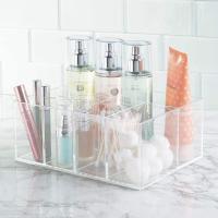 China Modern Transparent Plastic Storage Case with Compartments for Beauty Products Toiletries and Personal Items for sale