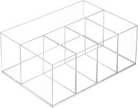 China Modern Transparent Plastic Storage Case with Compartments for Beauty Products Toiletries and Personal Items for sale