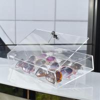 China Transparent Acrylic Display Box Modern Rectangle Design for Glasses Necklace Storage and Counter Product Display for sale