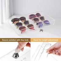 China Transparent Acrylic Display Box Modern Rectangle Design for Glasses Necklace Storage and Counter Product Display for sale