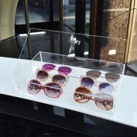 China Transparent Acrylic Display Box Modern Rectangle Design for Glasses Necklace Storage and Counter Product Display for sale