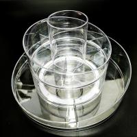 China Cosmetic Storage Box Transparent Desktop Rotatable Makeup Brush Storage Tube Home Dressing Table Skin Care Products Storage Rack for sale