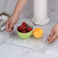 China Classic Design Transparent Single-Tier Acrylic Tray for Kitchen Bathroom Hotel Home Bar Office Storage for sale